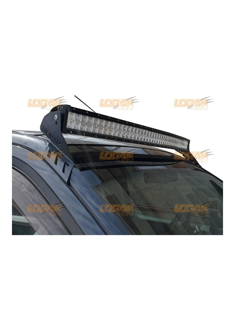 Haltersatz zur Dachmontage einer gebogen LED Lightbar fur Nissan Navara D40 2005 2015